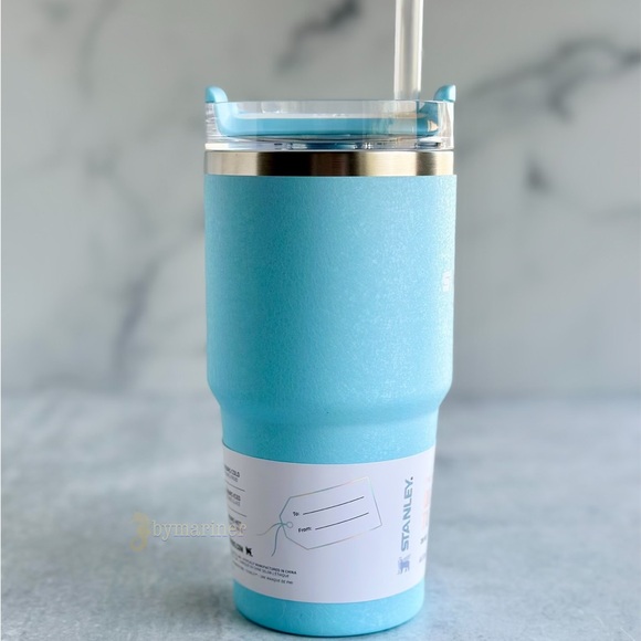 Stanley | Kitchen | Stanley Powder Blue Crush Tumbler With Handle 2 Oz ...